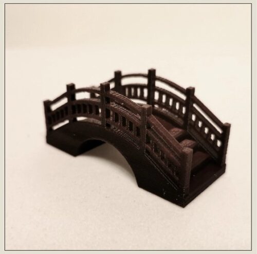 A9-3D Printed Miniature Ancient Bridge model - Mugen Woong Studio